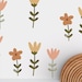Wildflower Fabric Wall Decals, Boho Floral Decals for Girls Nursery ...