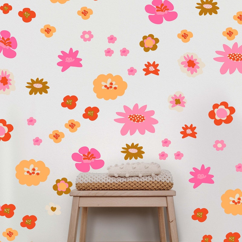 Retro Wall Decal - Etsy