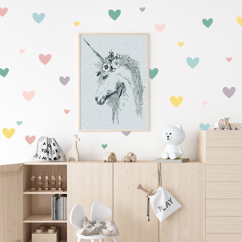 Heart Wall Decal - Etsy