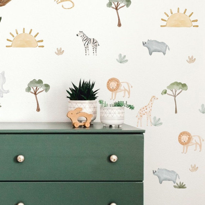 Safari Wall Decal - Etsy