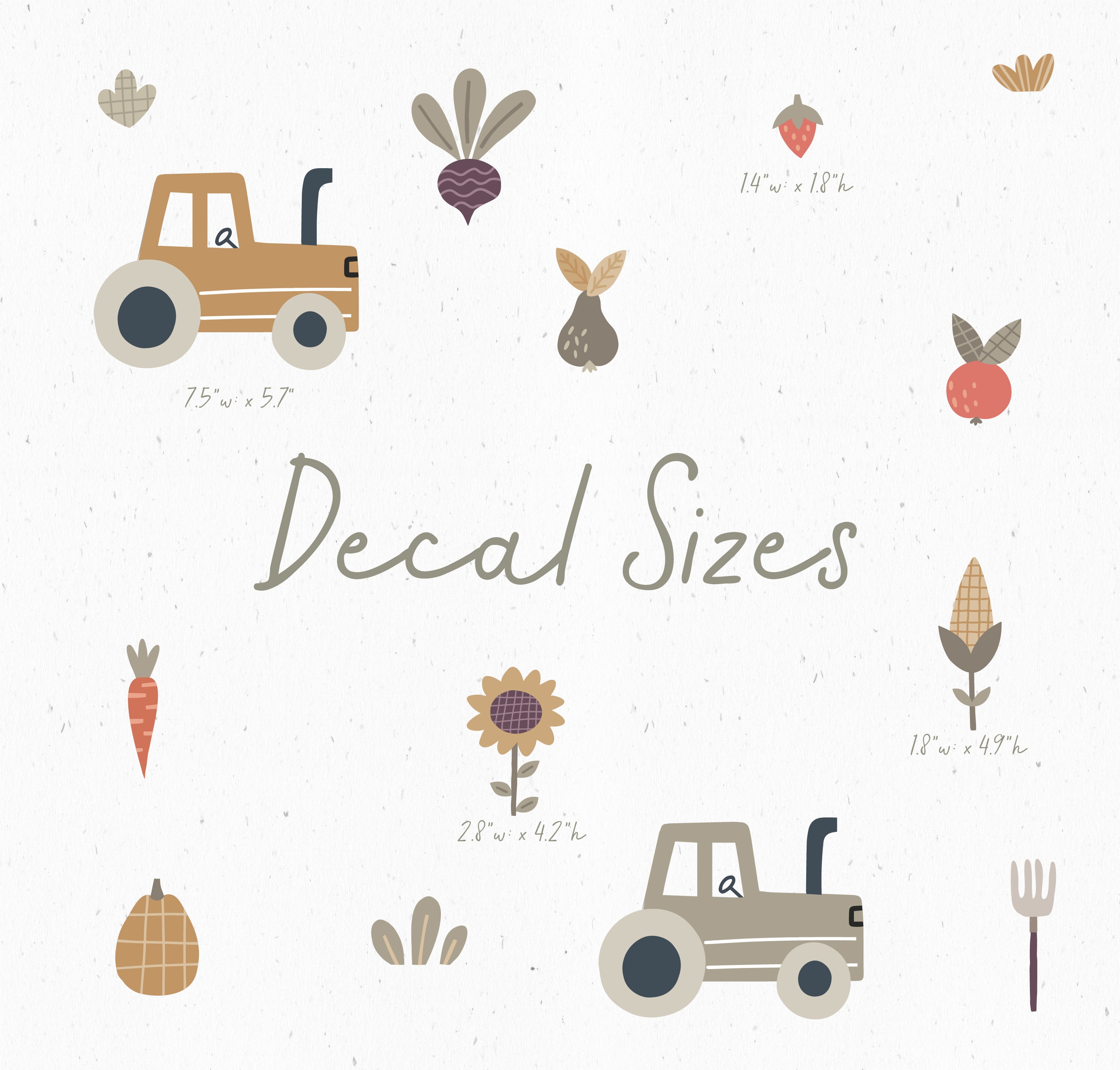 Little Farmer Wall Decal Set Farm Wall Decals Construction - Etsy Canada