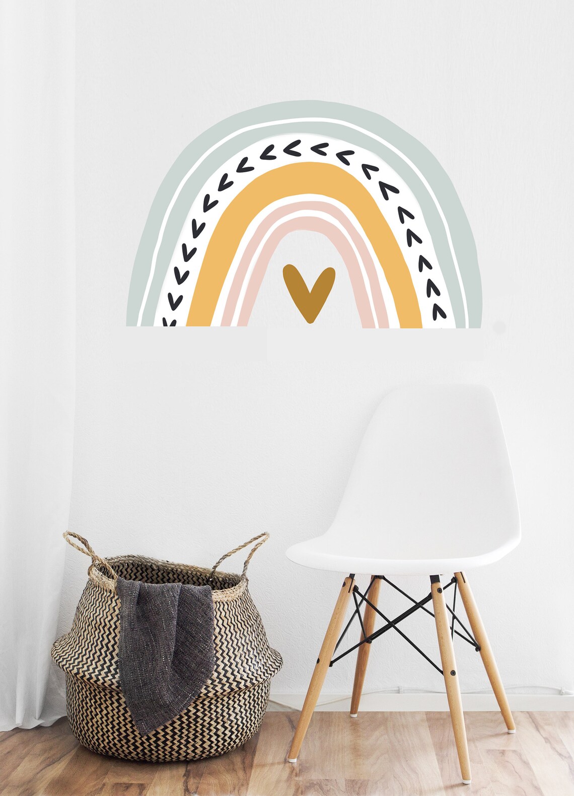 Rainbow Wall Decal Rainbow Wall Stickers Large Rainbow Wall - Etsy