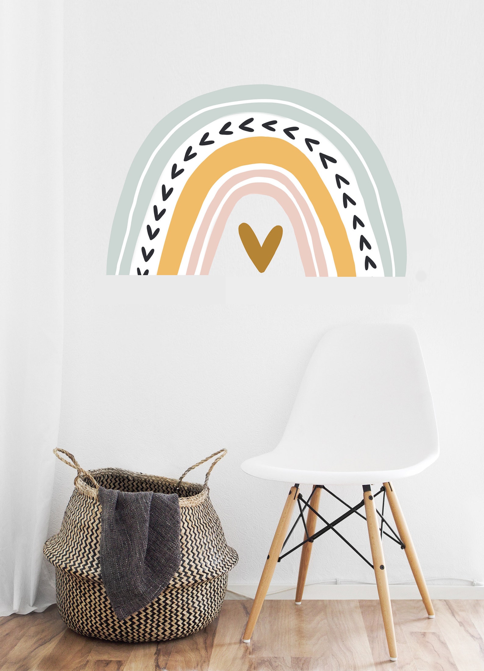 Rainbow Wall Decal Rainbow Wall Stickers Large Rainbow Wall - Etsy