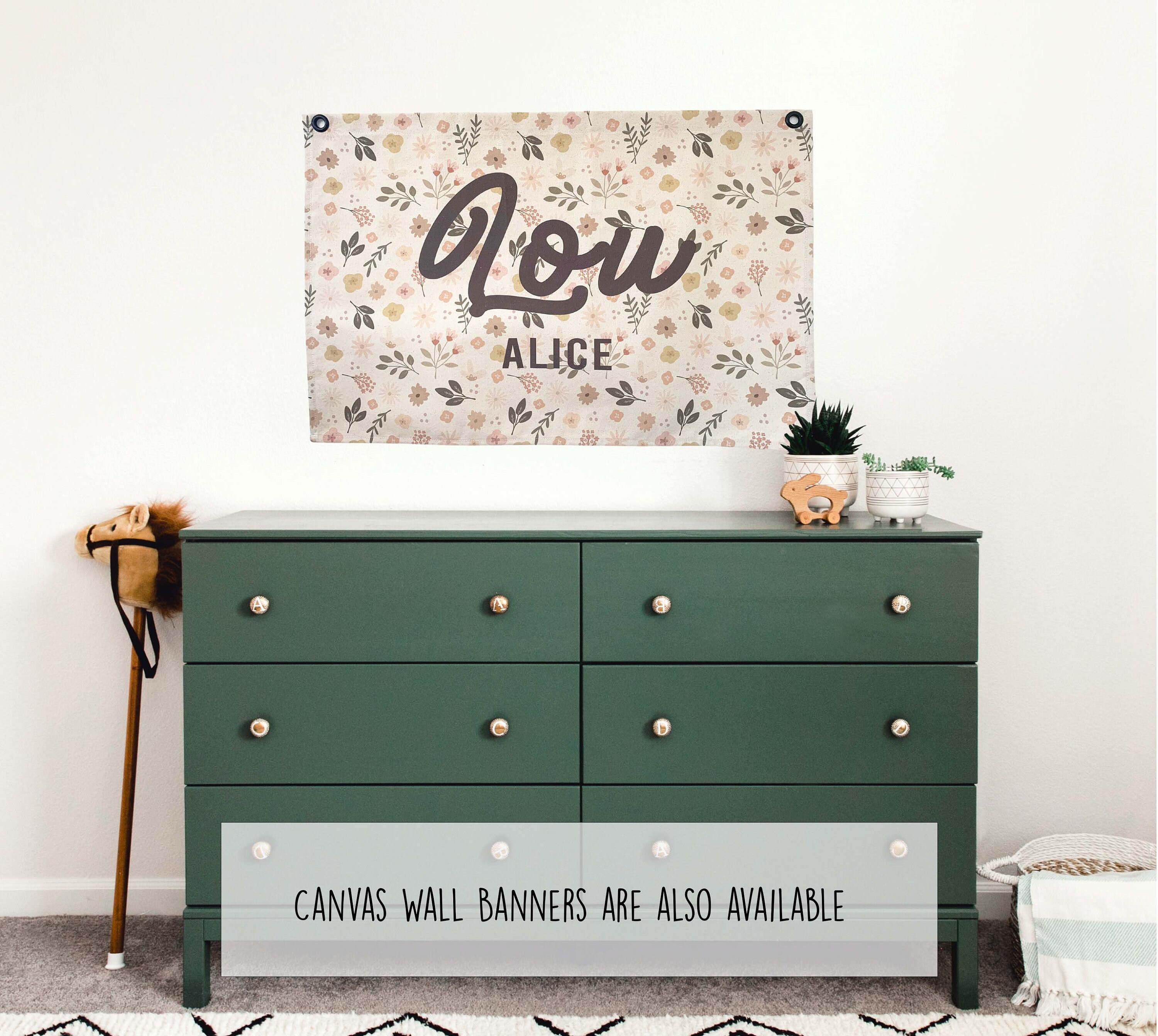 Wildflower Fabric Wall Decals Boho Floral Decals for Girls | Etsy