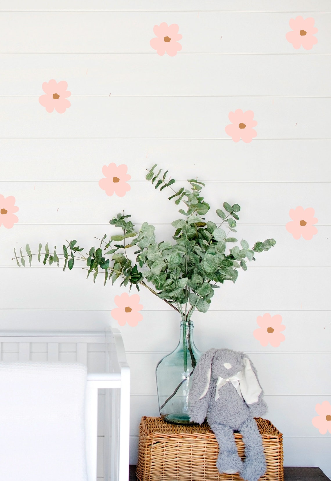 Floral Wall Decal, Mini Flower Wall Decal, Flora Polka Dot Decal, Boho ...