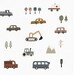 Modern Vehicle Wall Decals Construction Wall Decals Traffic - Etsy