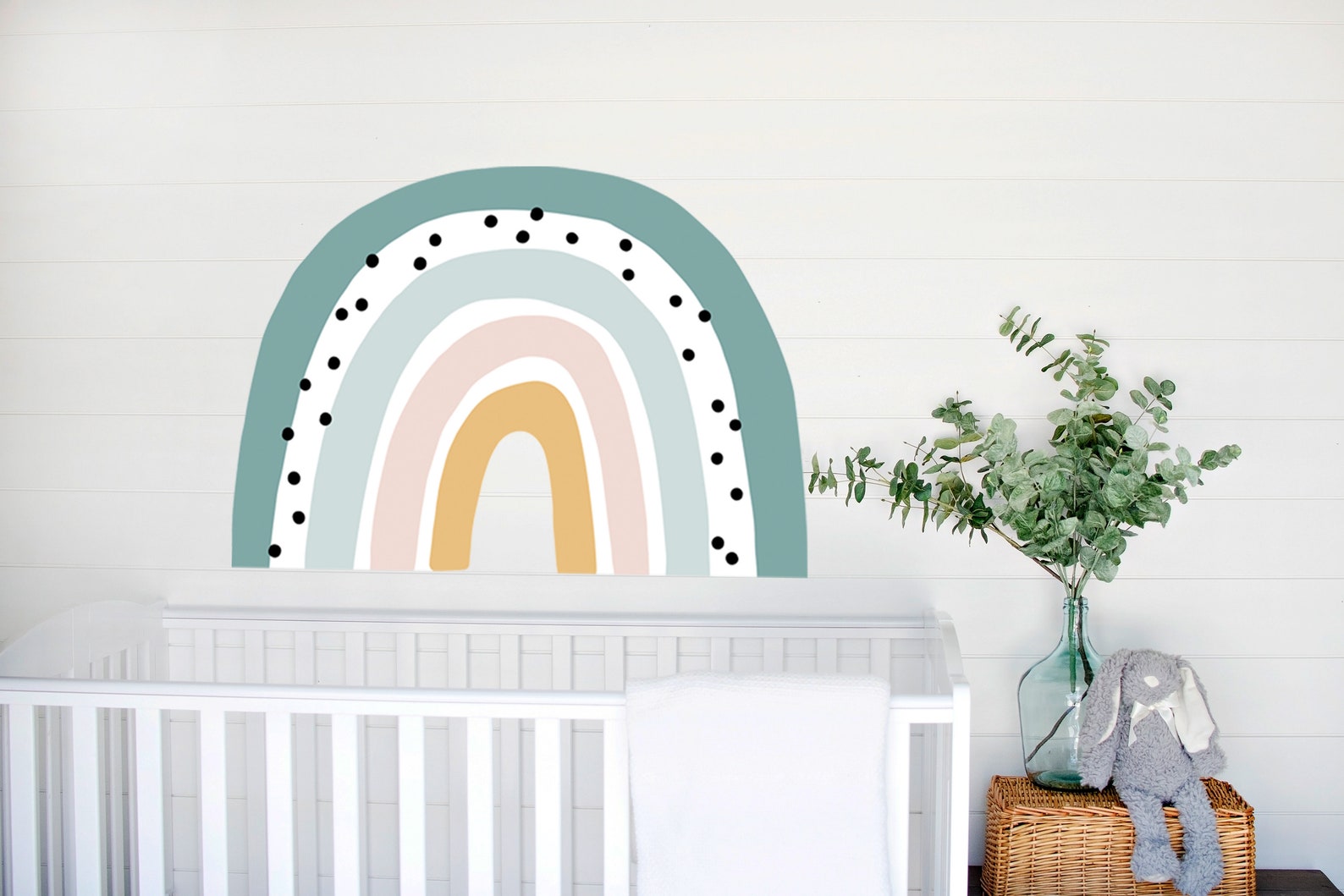 Rainbow Wall Decal, Rainbow Wall Stickers, Large Rainbow Wall Decal ...