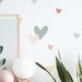 Muted Multi-color Heart Decals- Heart Wall Decals, Heart Decals ...