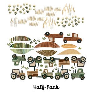 Farm Tractor Wall Decals, Farmland Wall Stickers, Tractor Decals, Deere ...