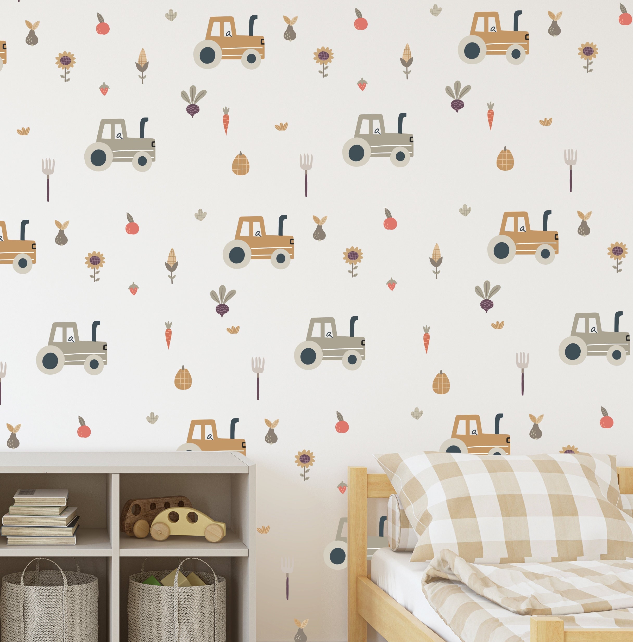 Little Farmer Wall Decal Set Farm Wall Decals Construction | Etsy