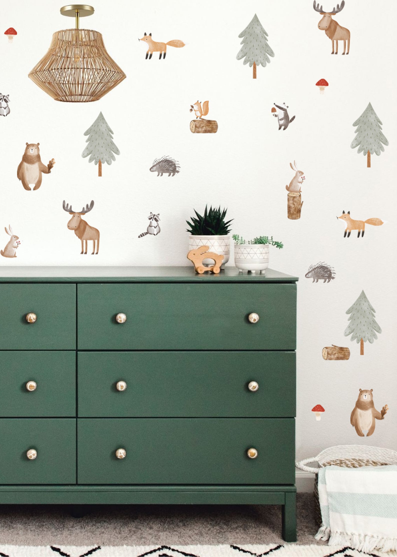 Woodland Forest Animal Wall Decals, Forest Animal Wall Stickers ...