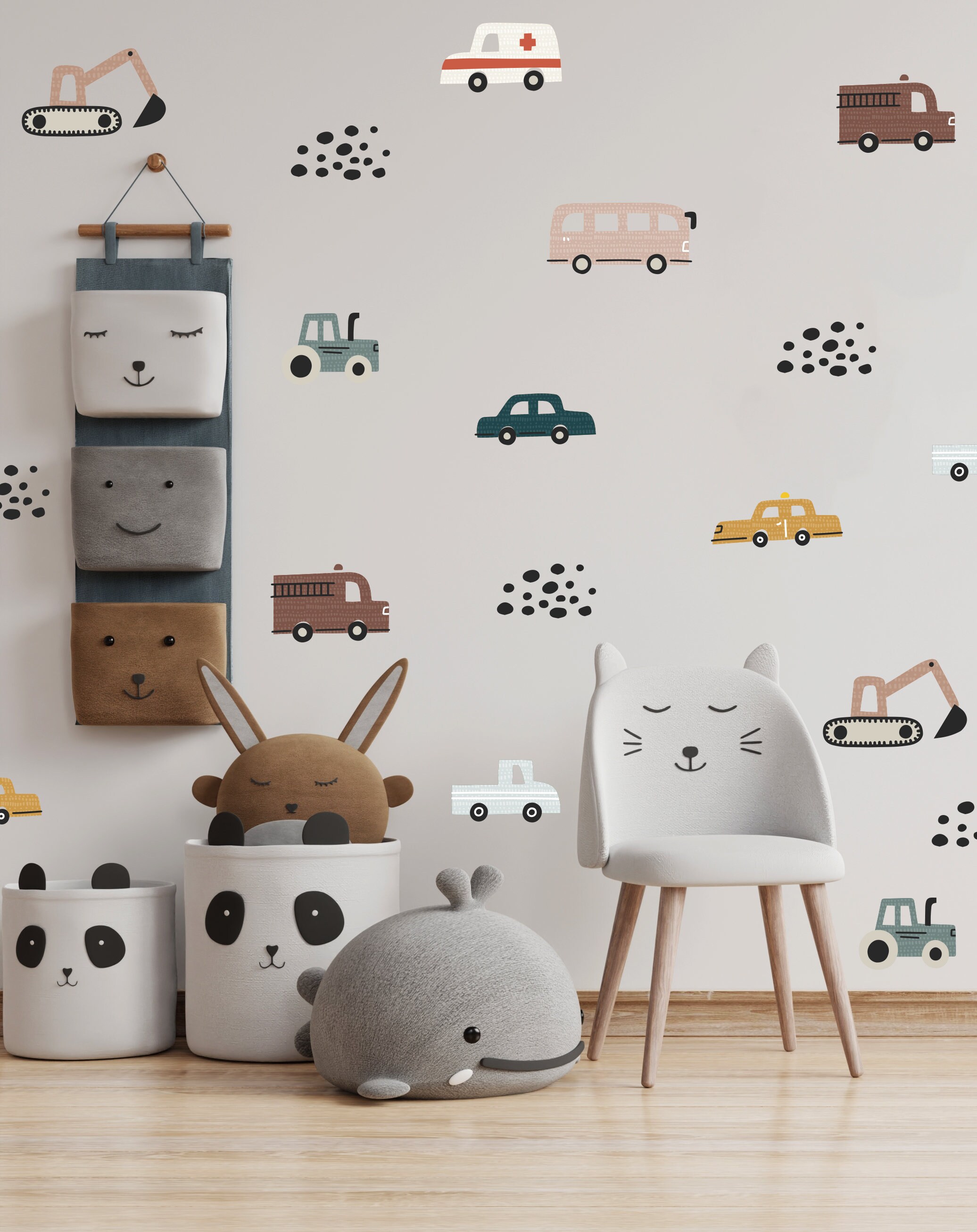 Construction Set Wall Decals Vehicle Wall Decals Car Wall - Etsy Canada