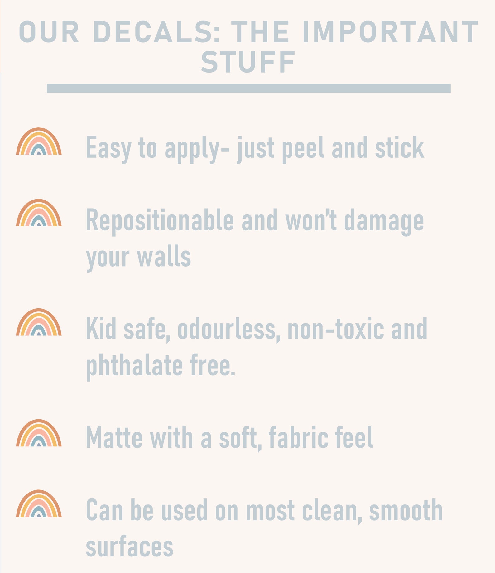 Muted Multi-color Heart Decals Heart Wall Decals Heart | Etsy