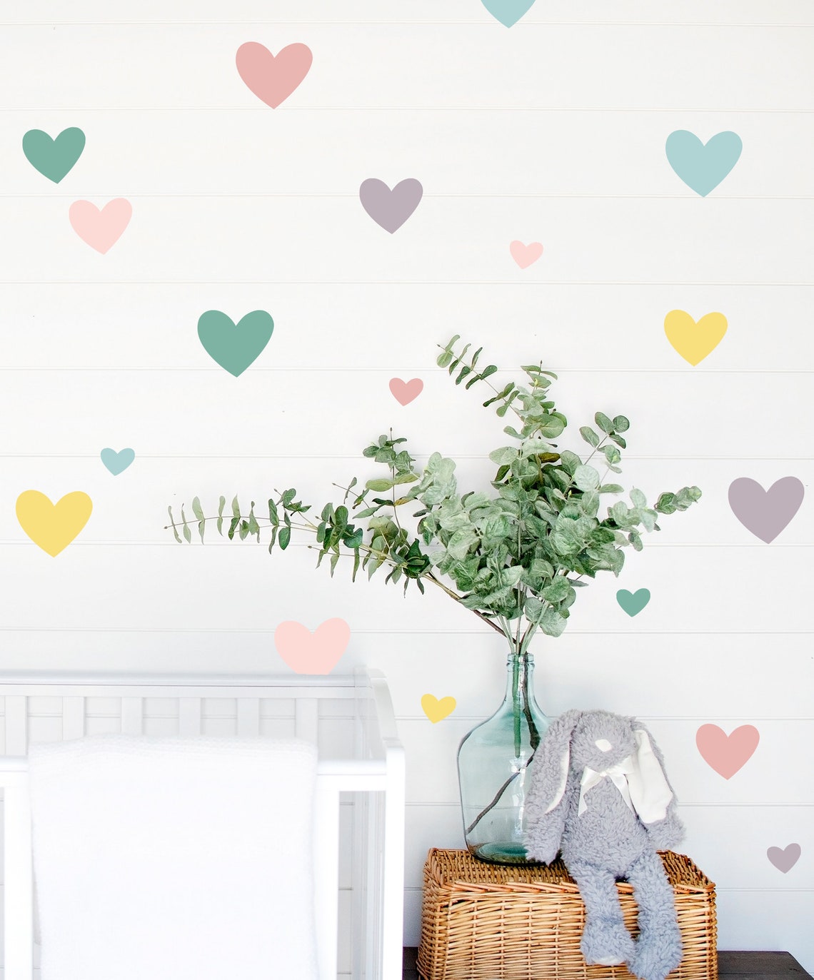 Multi-color Heart Decals, Heart Wall Decals, Heart Decals, Confetti ...