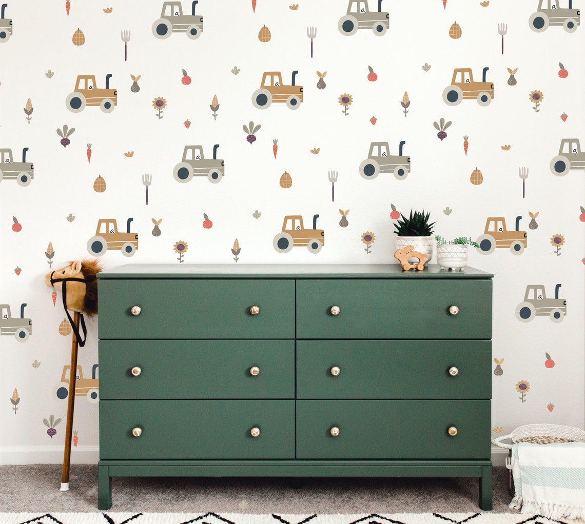 Little Farmer Wall Decal Set Farm Wall Decals Construction - Etsy