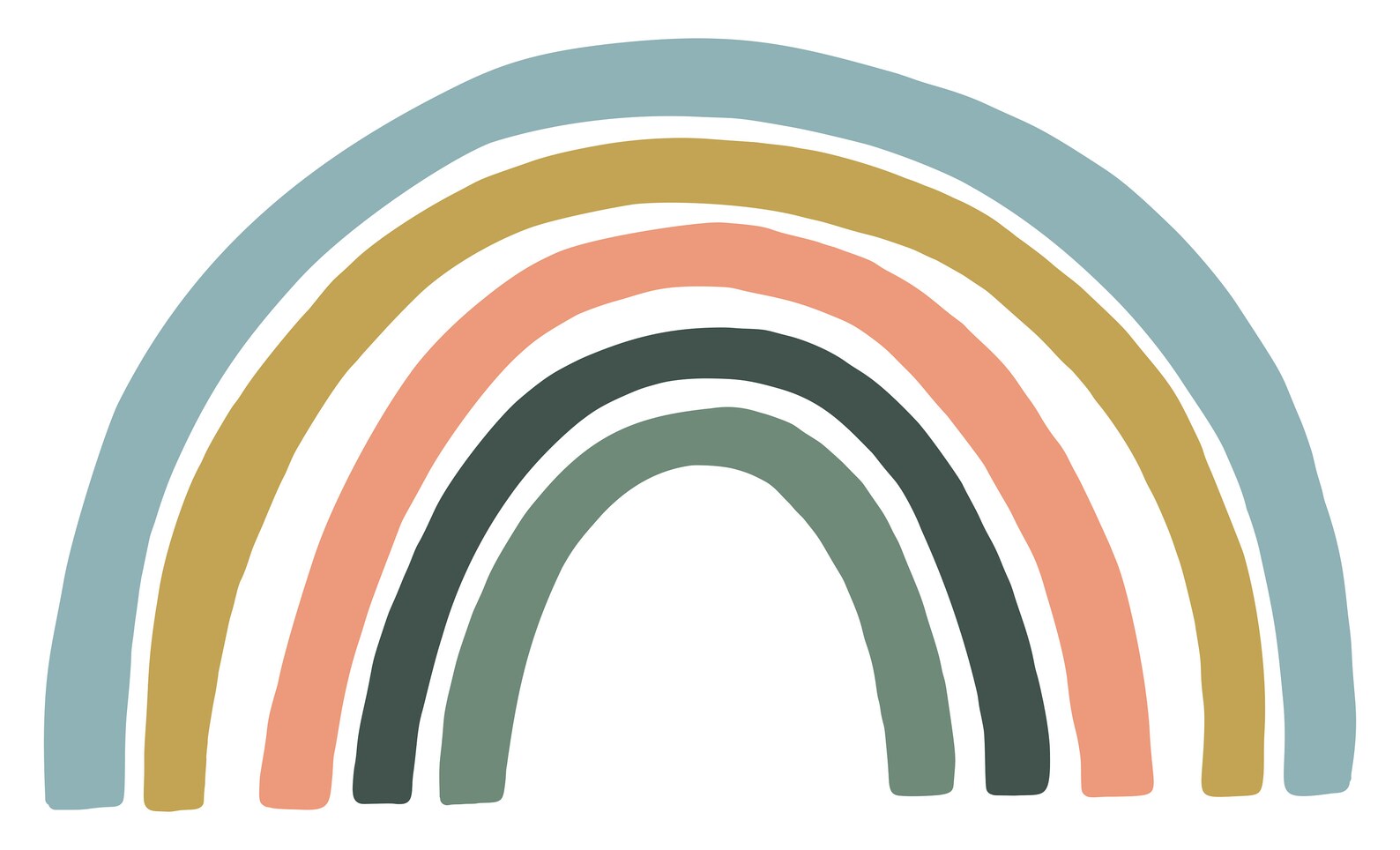 Rainbow Wall Decal Rainbow Wall Sticker Large Rainbow Wall - Etsy