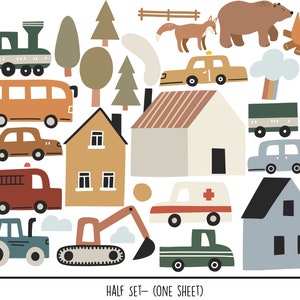 Modern Vehicle Wall Decals, Construction Wall Decals, Car Wall Decals ...