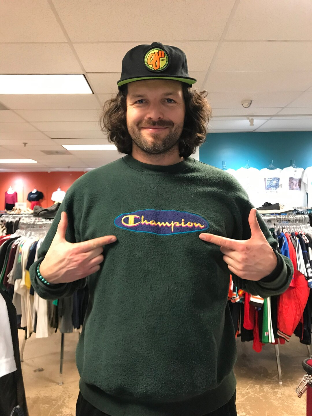 Super Rare 1990s Vtg inside-out Green Champion - Etsy