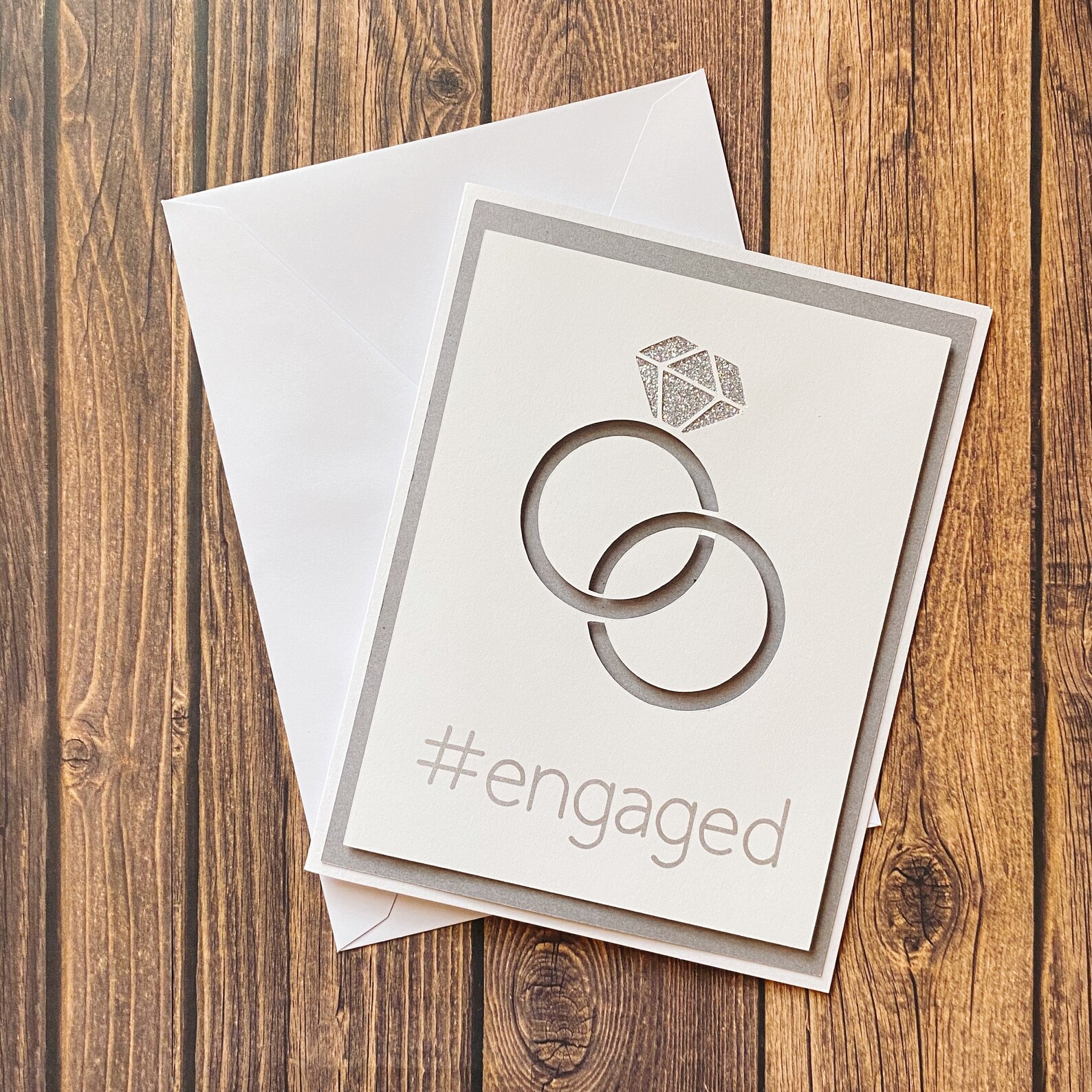 Engagement Card / Engaged Card / Engagement Greeting Card / | Etsy