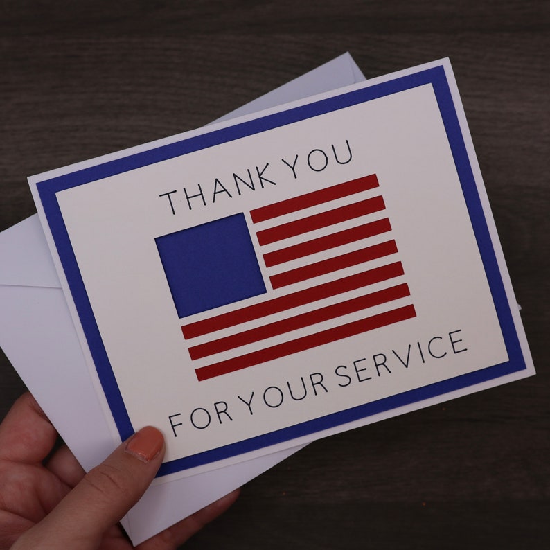 Veterans Day Thank You for Your Service Greeting Card - Etsy