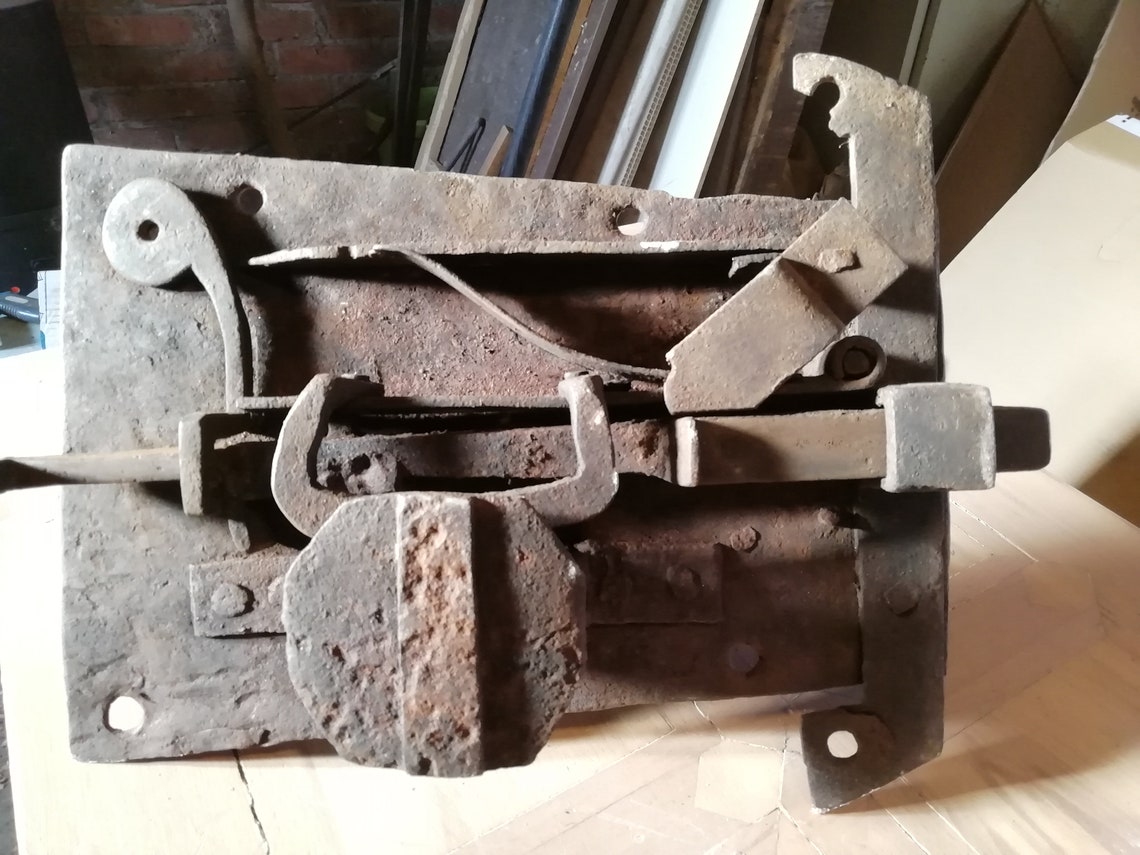 Medieval Large Door Lock With Original Key - Etsy