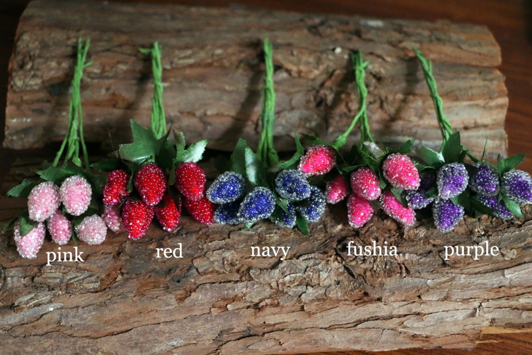 Artifical Strawberry Stamen,fake Strawberries,berry Cluster,fake ...