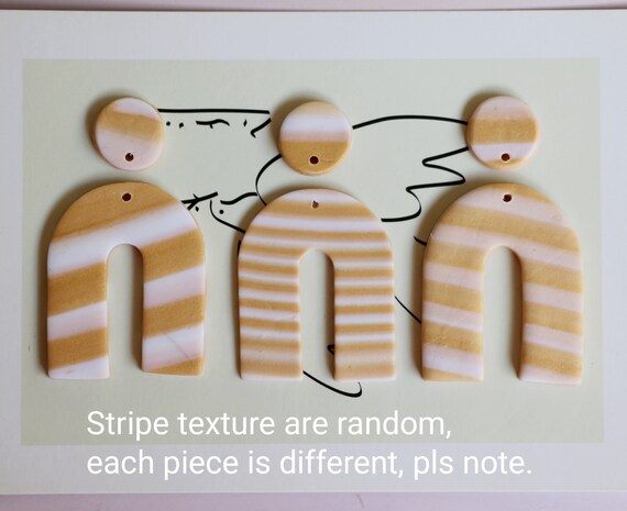 6 Sets Gold Glitter Clay Fimo Clay Set Earring Earrings | Etsy