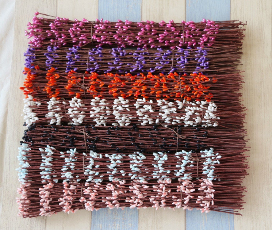 20pcs-free Bending Pip Berry Stem Branch Wedding Floral Arrangement ...