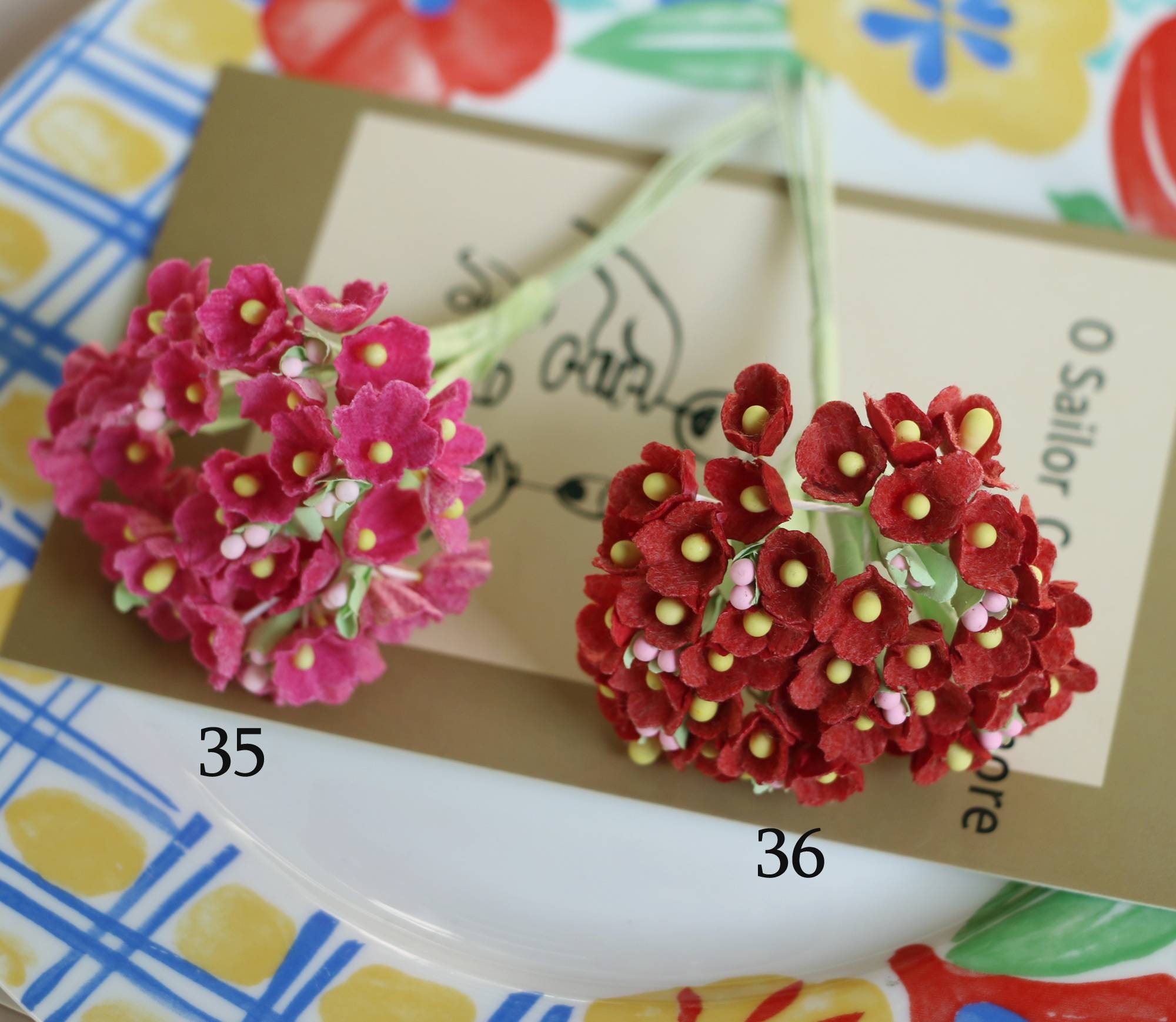 Bunch of 8 Stems-forget Me Nots Mini Millinery Scrapbooking - Etsy