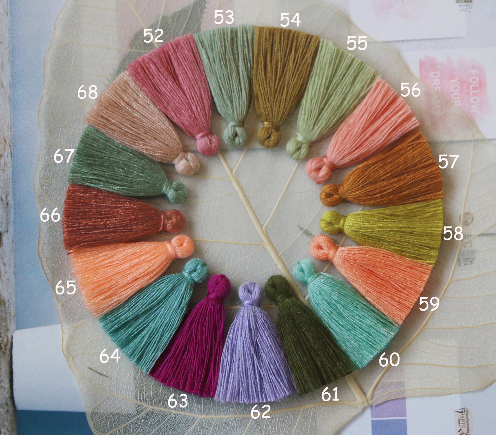 10pcs 68 Colors Tassel 1.1 Mini Jewelry Tassels - Etsy