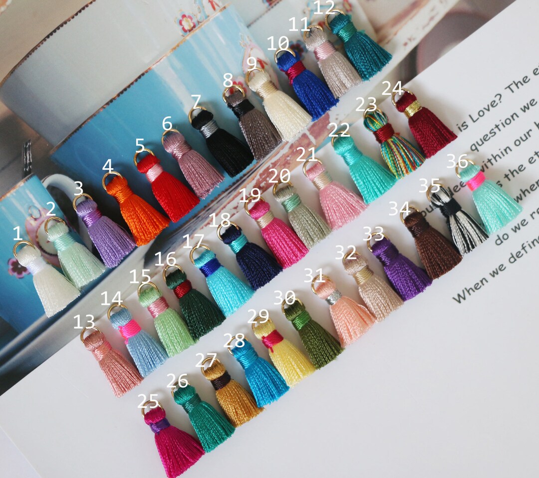 10 Tiny Tassels, Bracelet Tassel,colorful Jewelry Tassels, Mini Bohemia ...