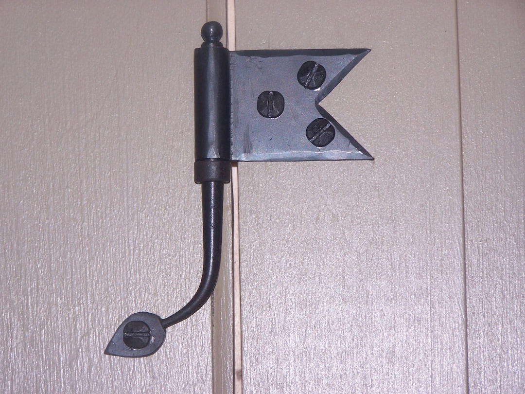 Rat Tail Hinge W/split Flag. Blackened and Oiled Finish. - Etsy