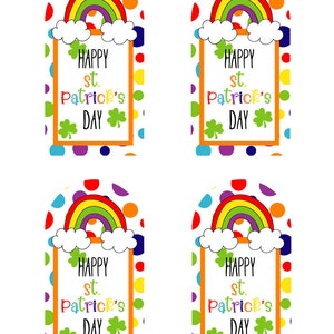 St. Patrick's Day Gift Tags, Cupcake Topper and Candy Bar Wrap ...