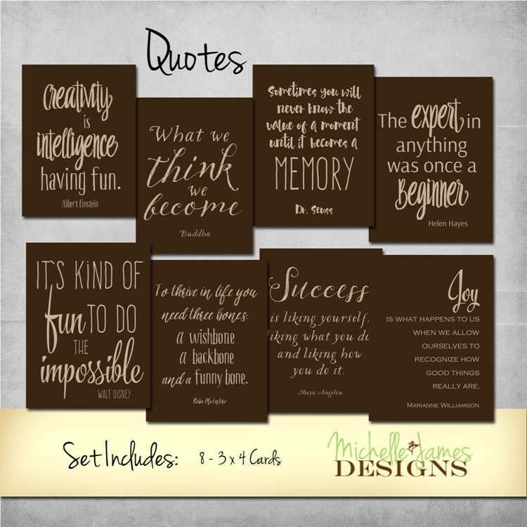 Project Life Inspired Quotes Scrapbooking Kit, Quotes for Scrapbooking ...
