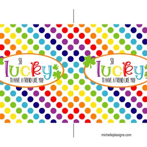 St. Patrick's Day Gift Tags, Cupcake Topper and Candy Bar Wrap ...