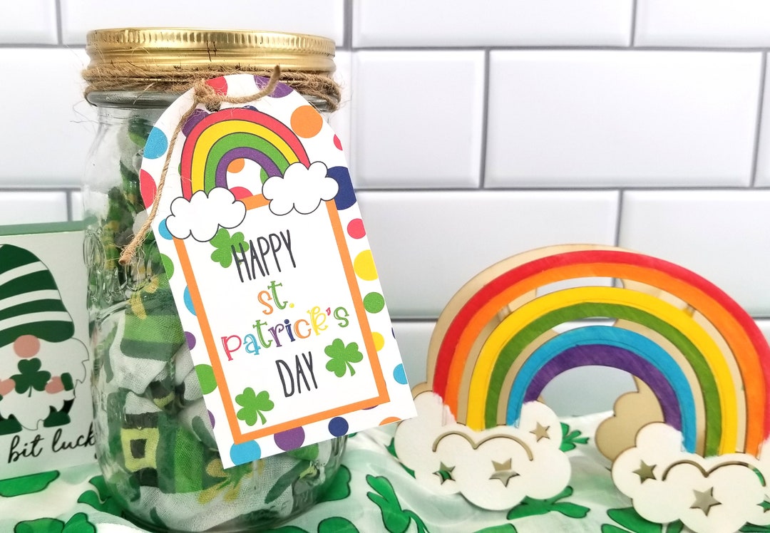 St. Patrick's Day Gift Tags, Cupcake Topper and Candy Bar Wrap ...