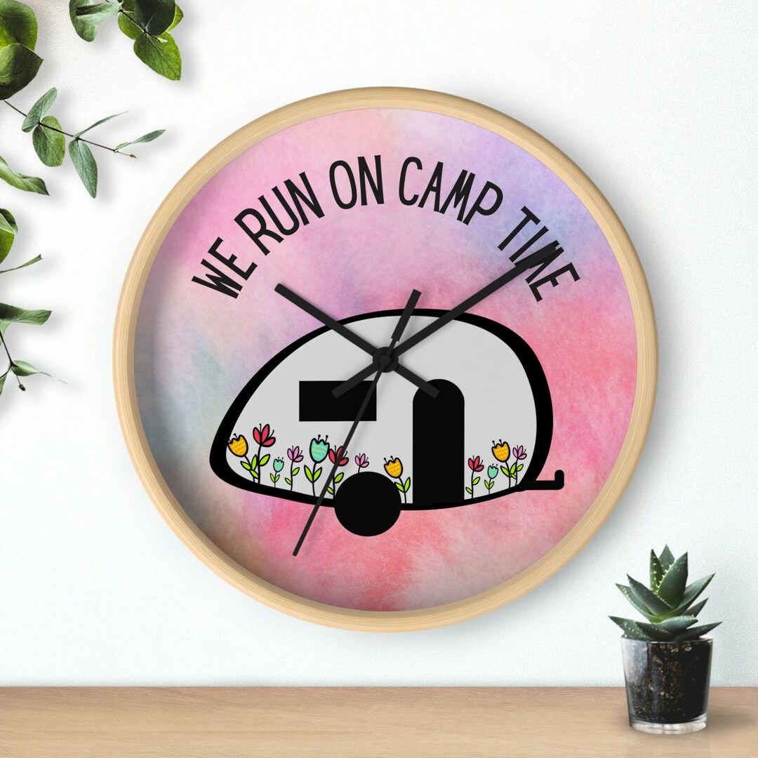 Teardrop Camper Wall Clock, T@B Camper, Camping Gift, Teardrop Camper ...