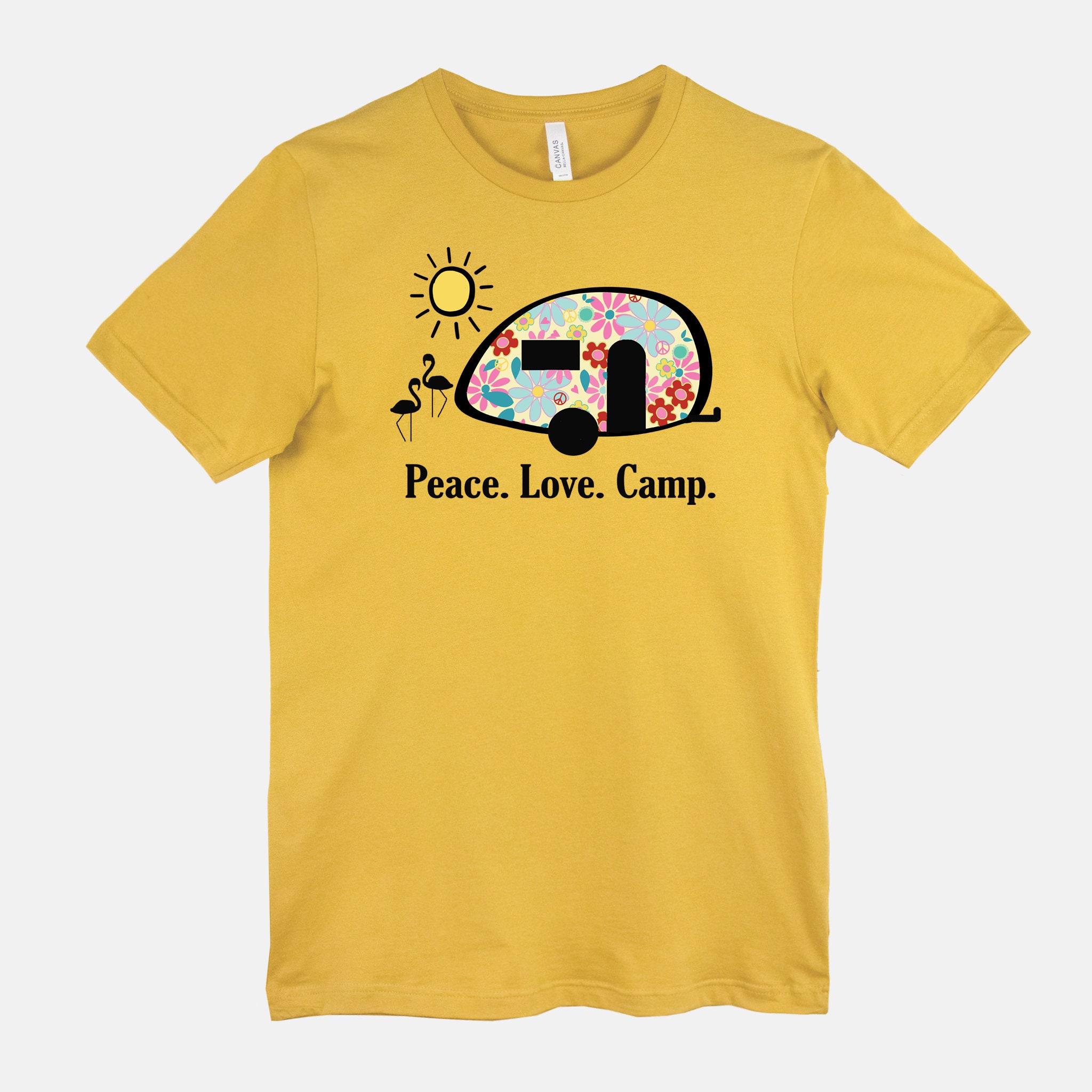 Peace. Love. Camp Camping Shirt, Teardrop Camping, T@B Teardrop Camper ...