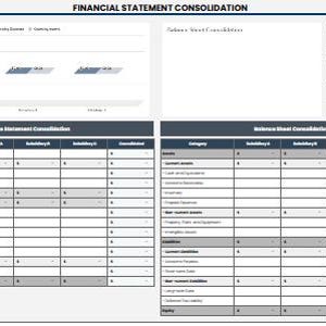 Financial Statement Consolidation Template – Editable Google Sheets ...