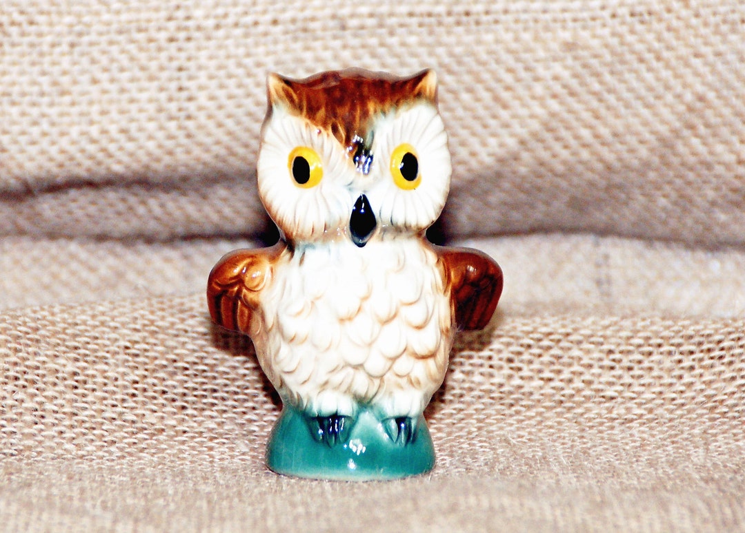 Goebel Owl Figurine, West Germany, 38307-07, 1975, Horned Owl, Brown ...