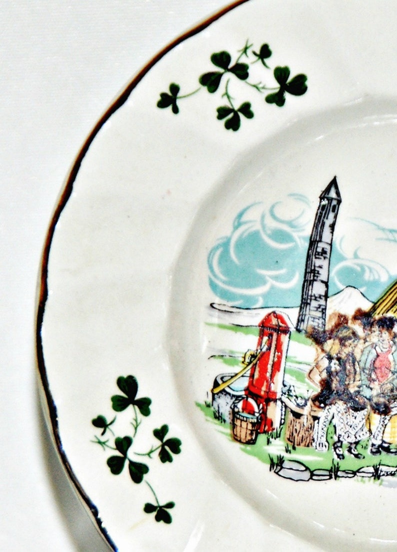 Carrigaline Pottery Ashtray Irish Scene 6 Inch Made in - Etsy