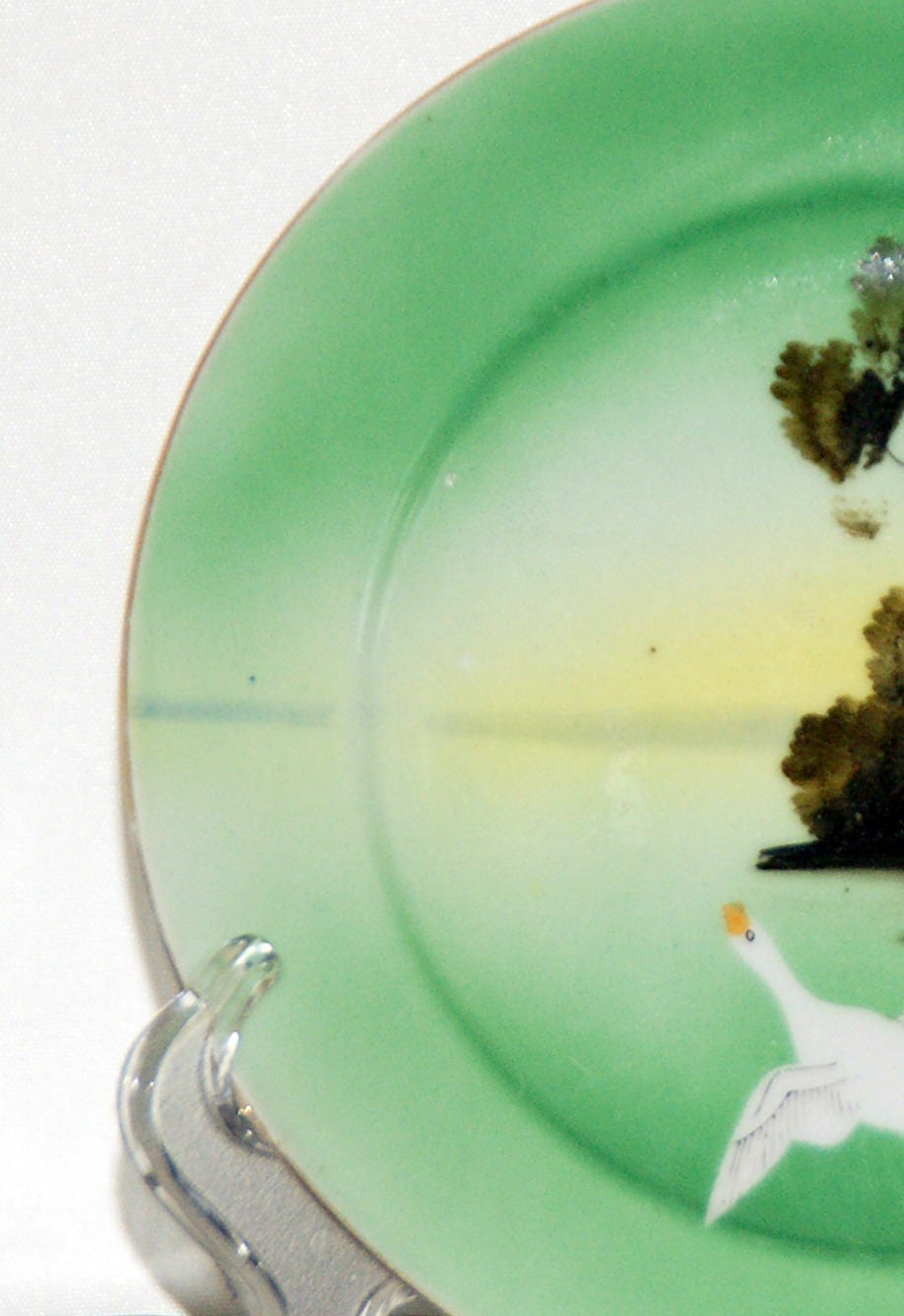 Takito Swan Plate Made in Japan Green River Marsh Scene - Etsy