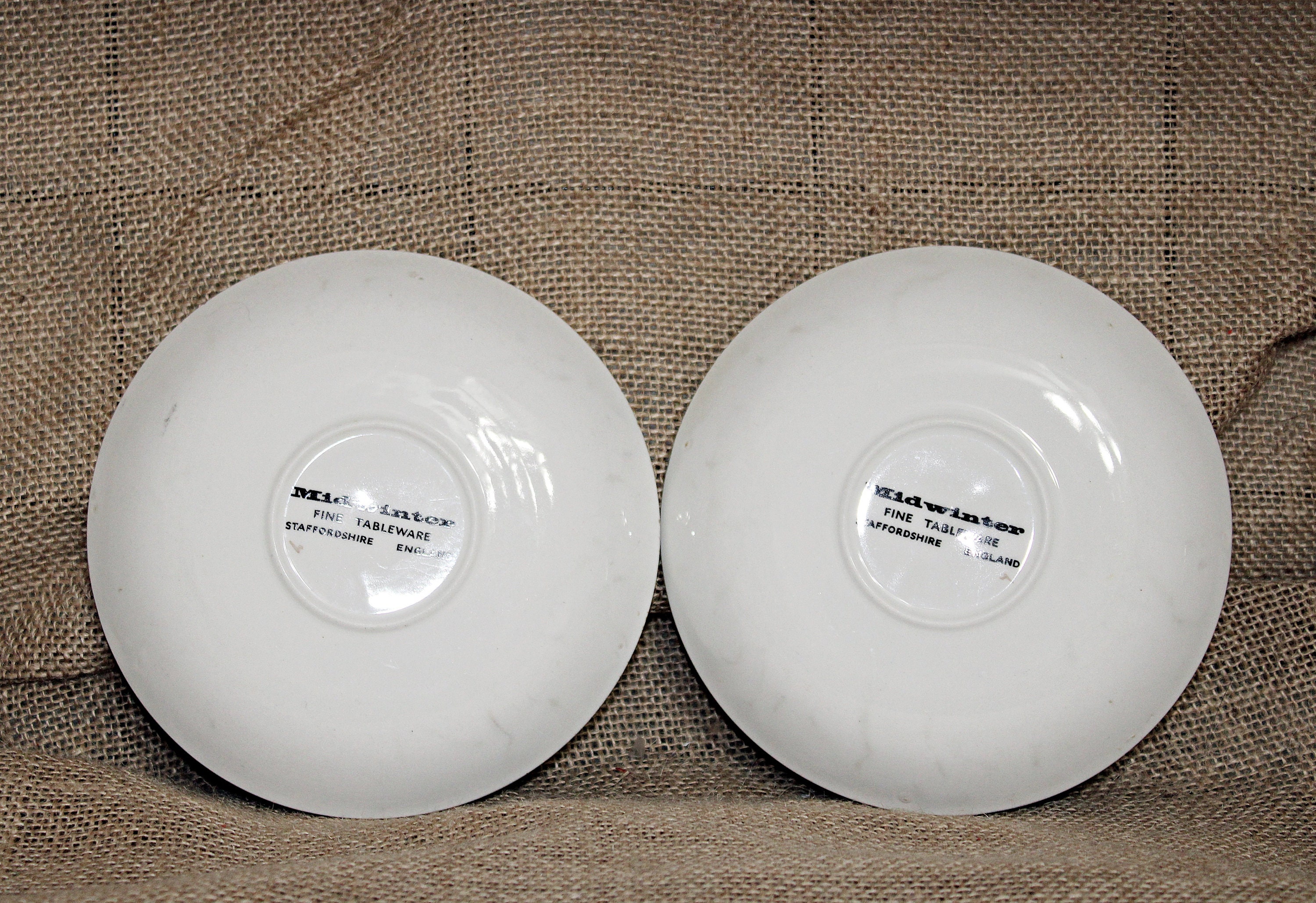 Midwinter Sienna Cup and Saucer Set Pair Fall Colors - Etsy