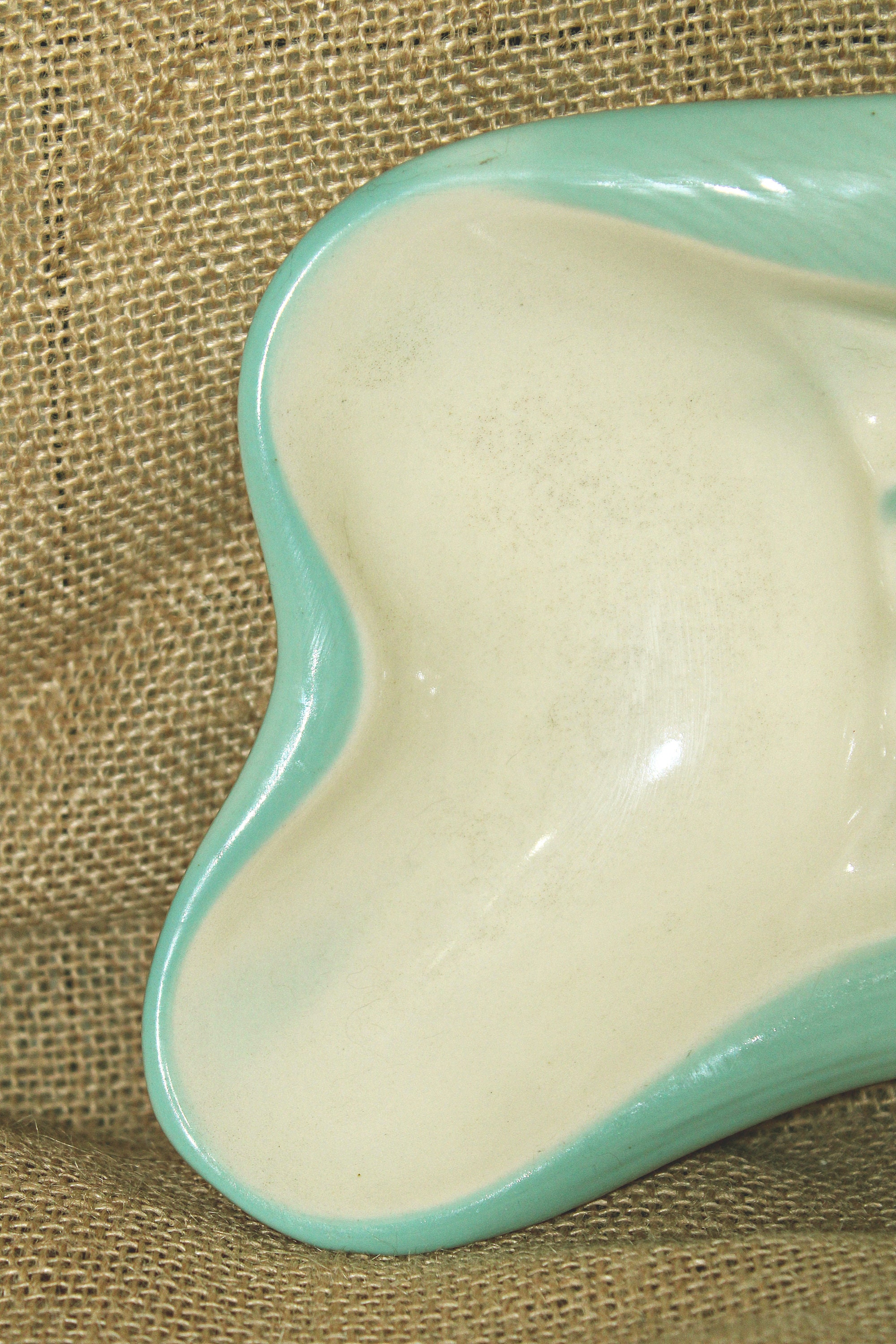 Atomic Butterfly Ashtray Aqua and White Made in USA - Etsy