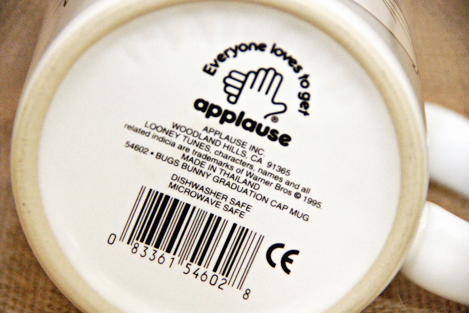 Bugs Bunny Graduation Mug Congrats Grad Applause 1995 - Etsy