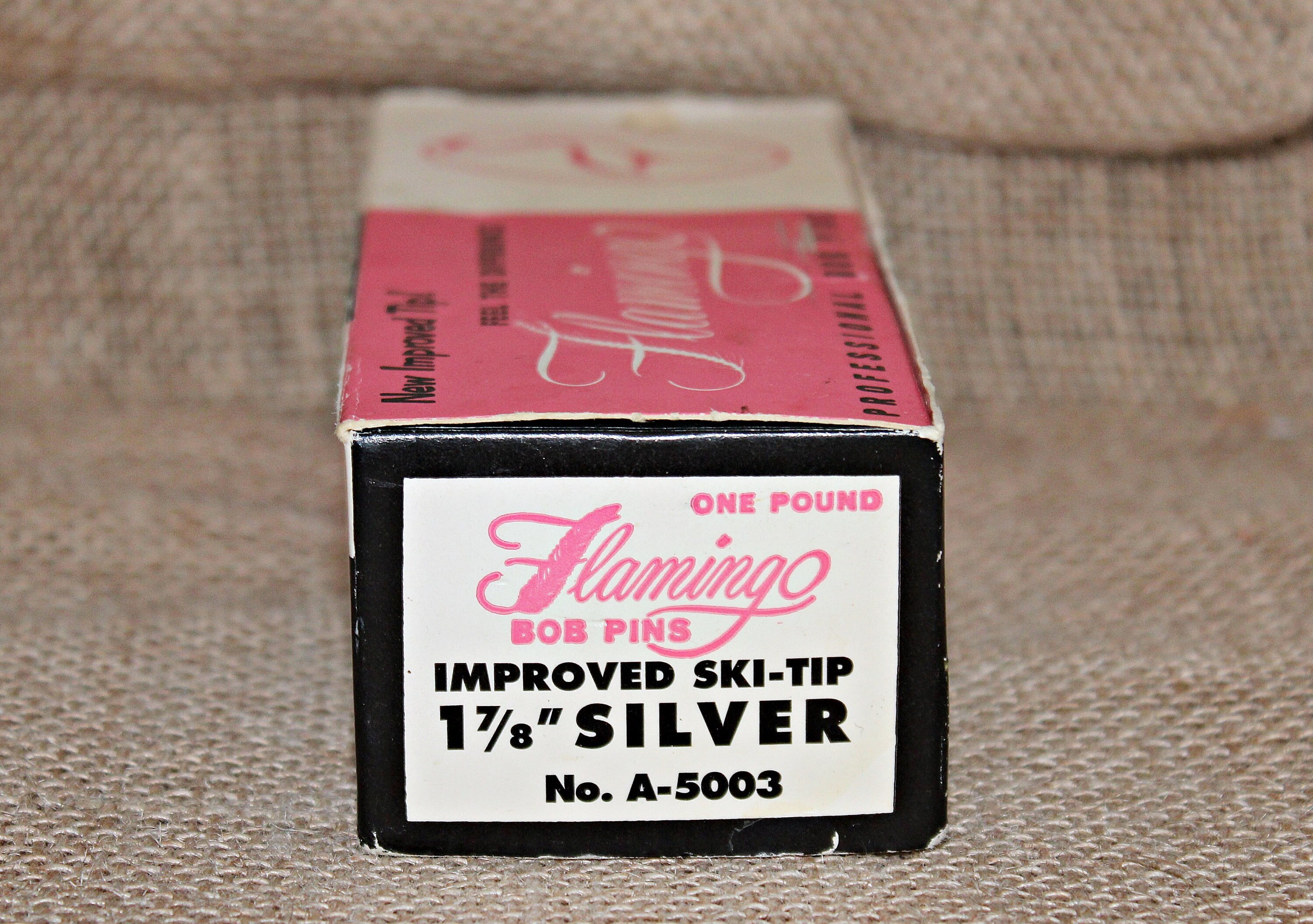 Flamingo Bobby Pins Silver Ski Tip A-5003 Pink and White - Etsy