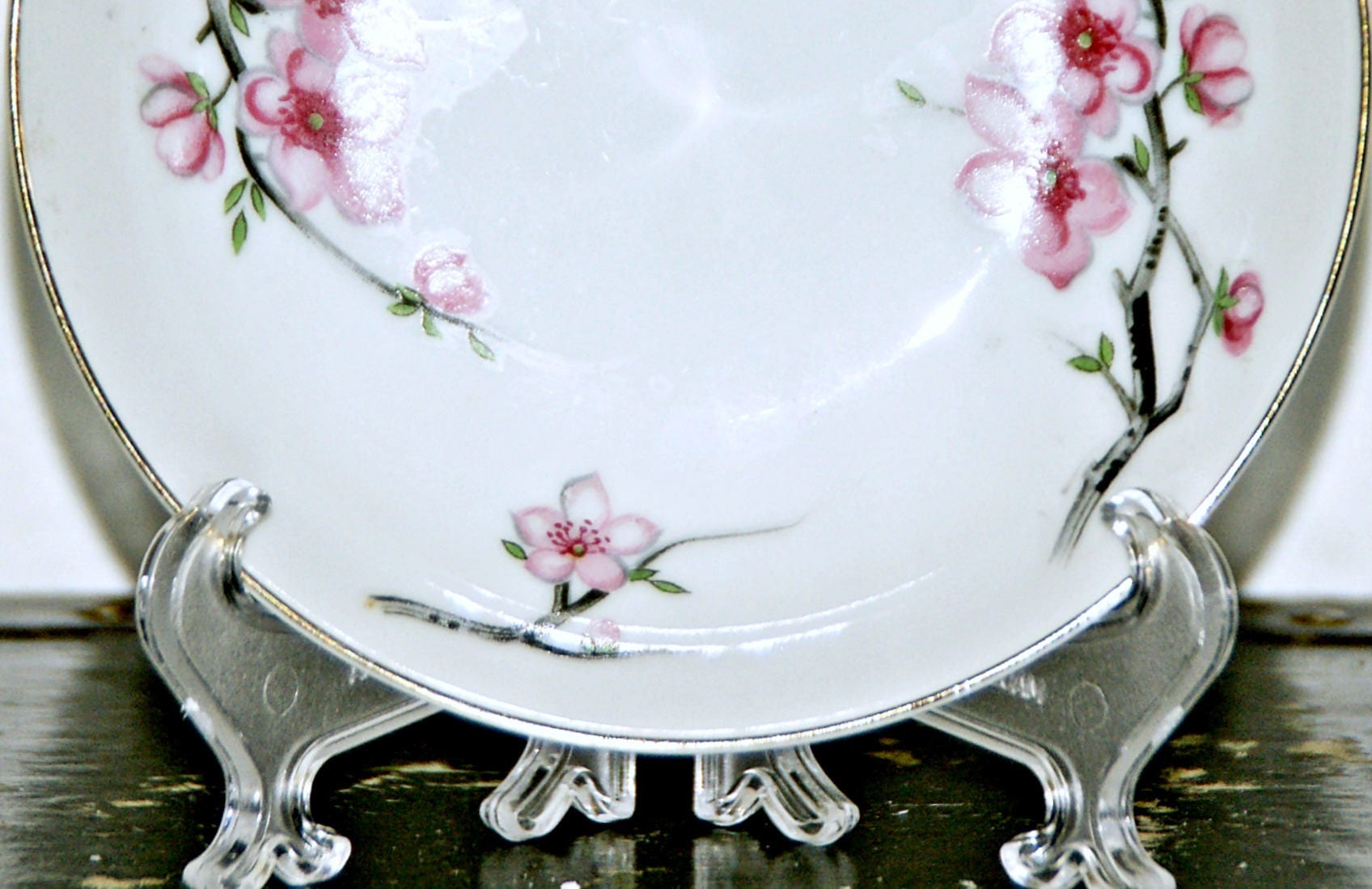 Diamond China Cherry Blossom Berry Bowl, Made in Japan, Pink Floral ...