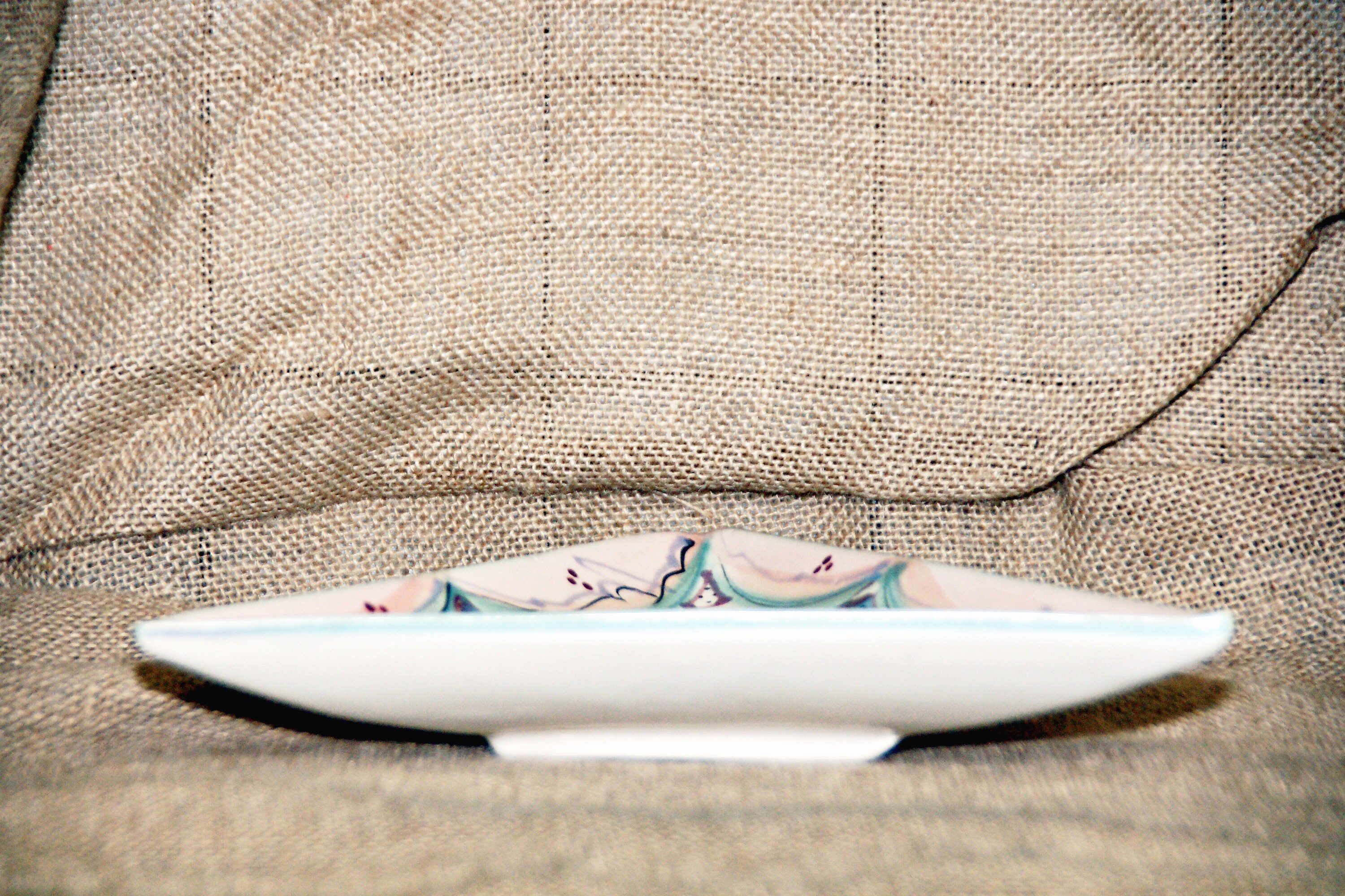 Clay and Color Studio Art Pottery Triangle Bowl Pink Purple - Etsy