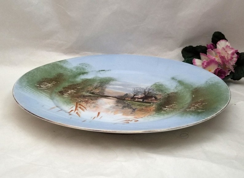 Limoges France Landscape Plate Hand Painted Details Idyllic - Etsy