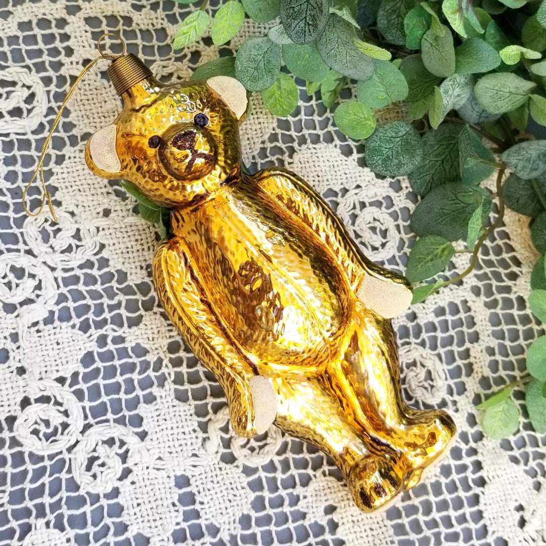 Goebel Glass Teddy Bear Ornament 6.5" Smithsonian Commemorative Limited ...